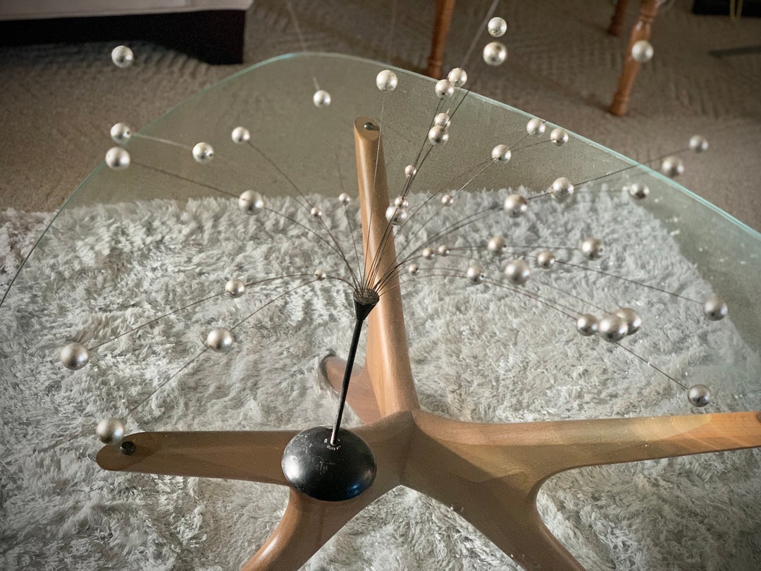 Vintage Kinetic Ball Sculpture Mid Century Modern Mobile Atomic Plastic ...