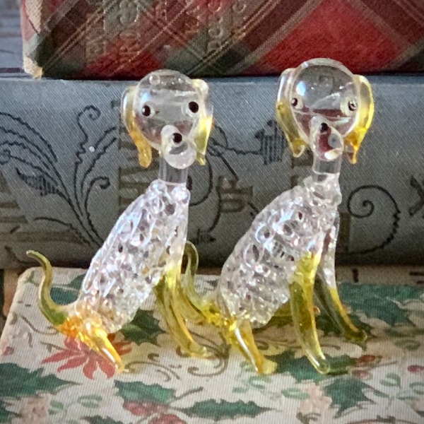 Glass Dogs - Etsy