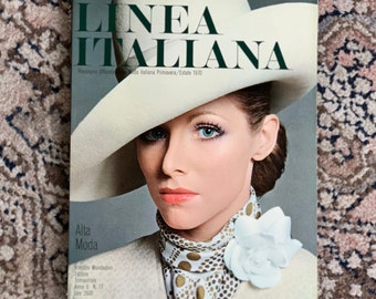 LINEA ITALIANA Women's Fashion Magazine December 1975 Winter Christmas ...