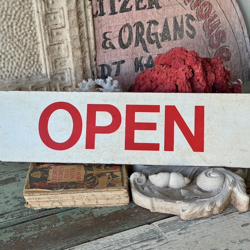 Vintage Open Sign - Etsy