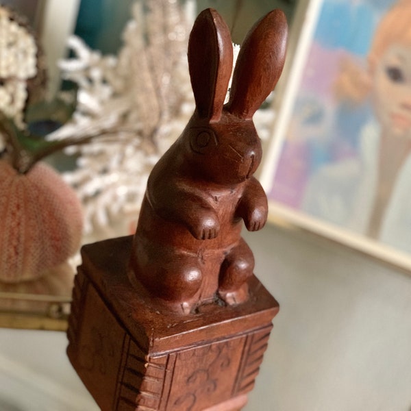 Wooden Bunny Stand - Etsy