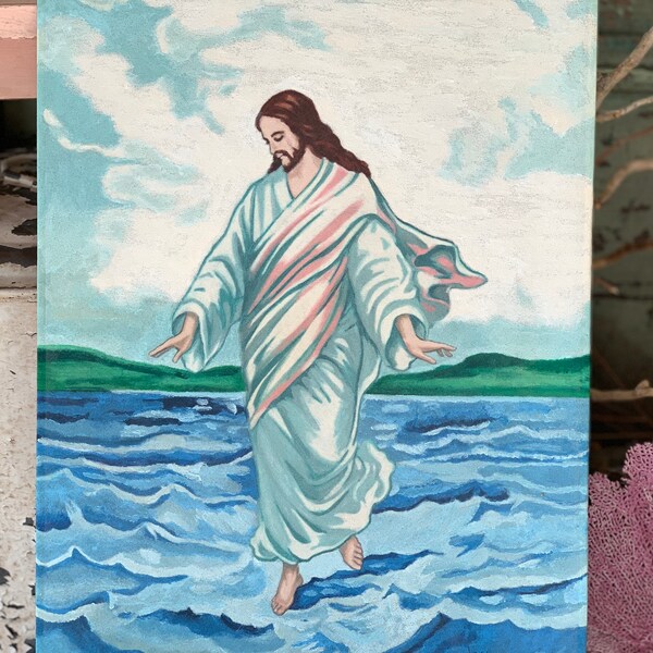 Jésus Signed Painting - Etsy