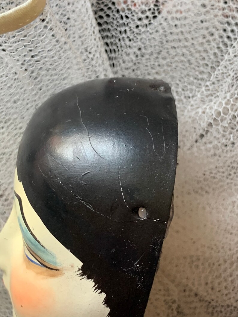 Vintage Pierrot Doll Face Mask Part Boudoir Doll Head Tulle - Etsy