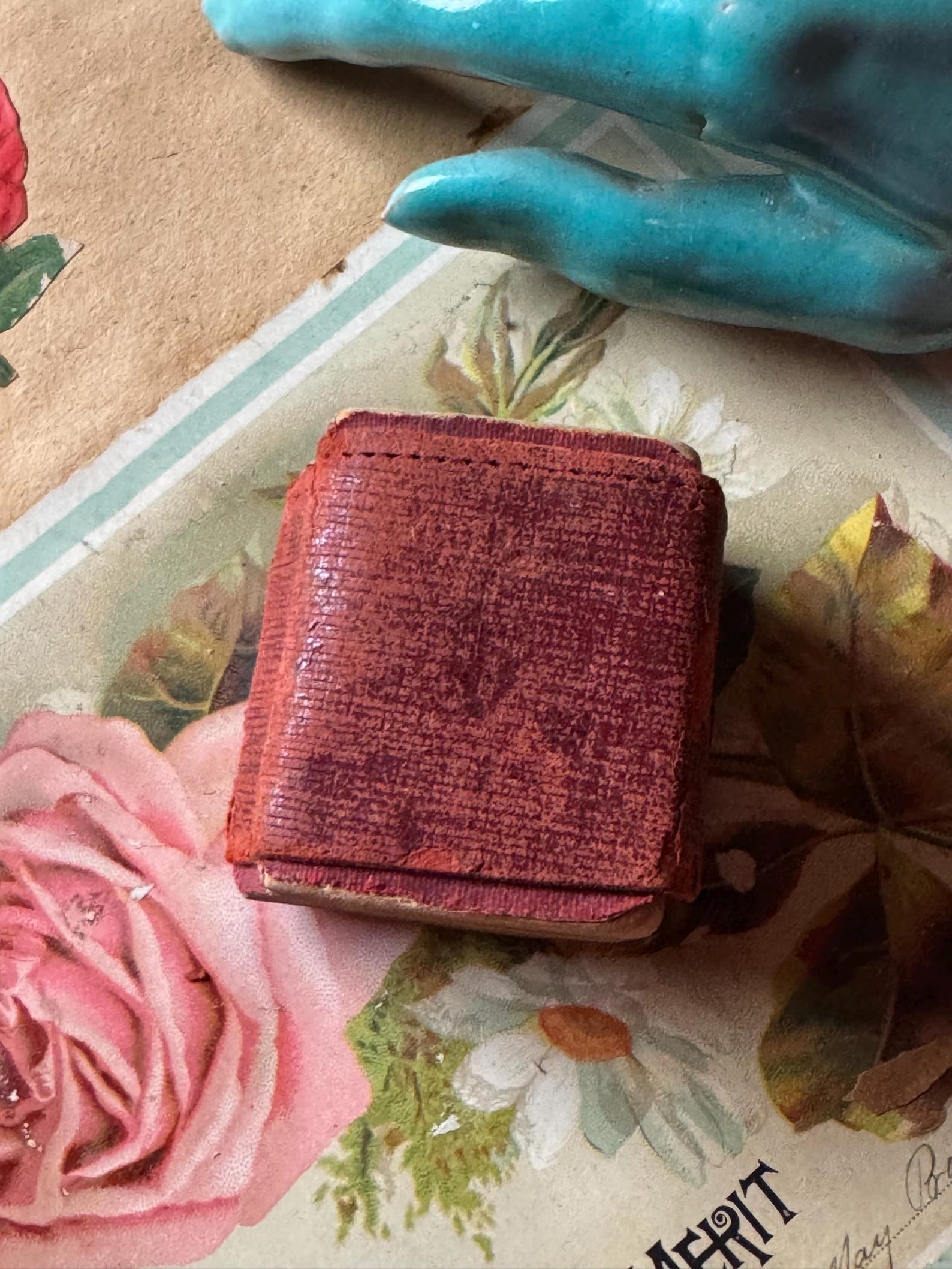 Antique Miniature the Little Webster Dictionary Book Tiny Novelty ...