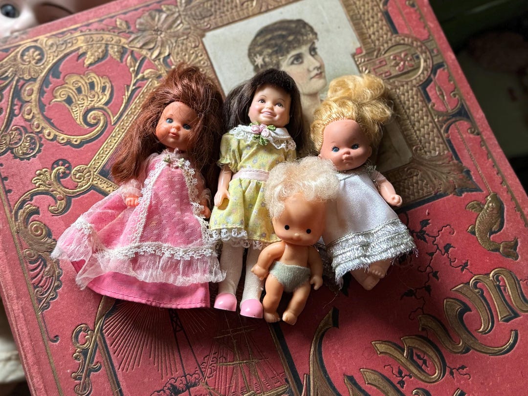 Vintage Miniature Dolls Retro Doll Set - Etsy