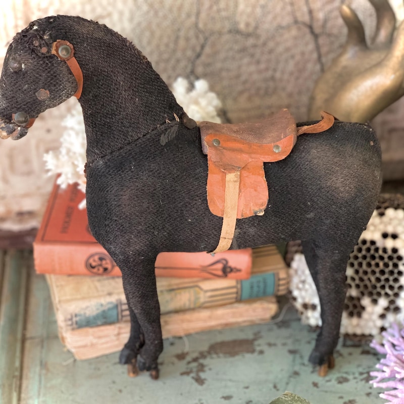 Antique Horse Toy - Etsy