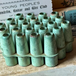 Vintage Flower Frog Tubes Green Bud Vase Floral Holder - Etsy