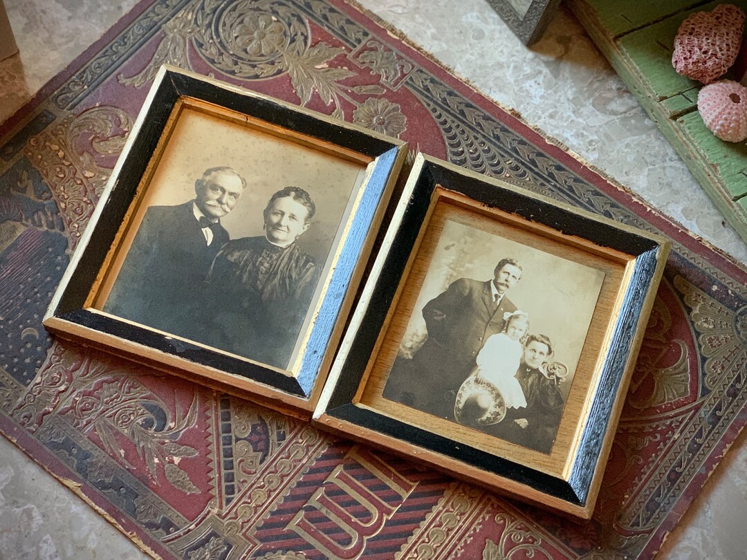 Antique Framed Photos Old Family Photographs Set - Etsy