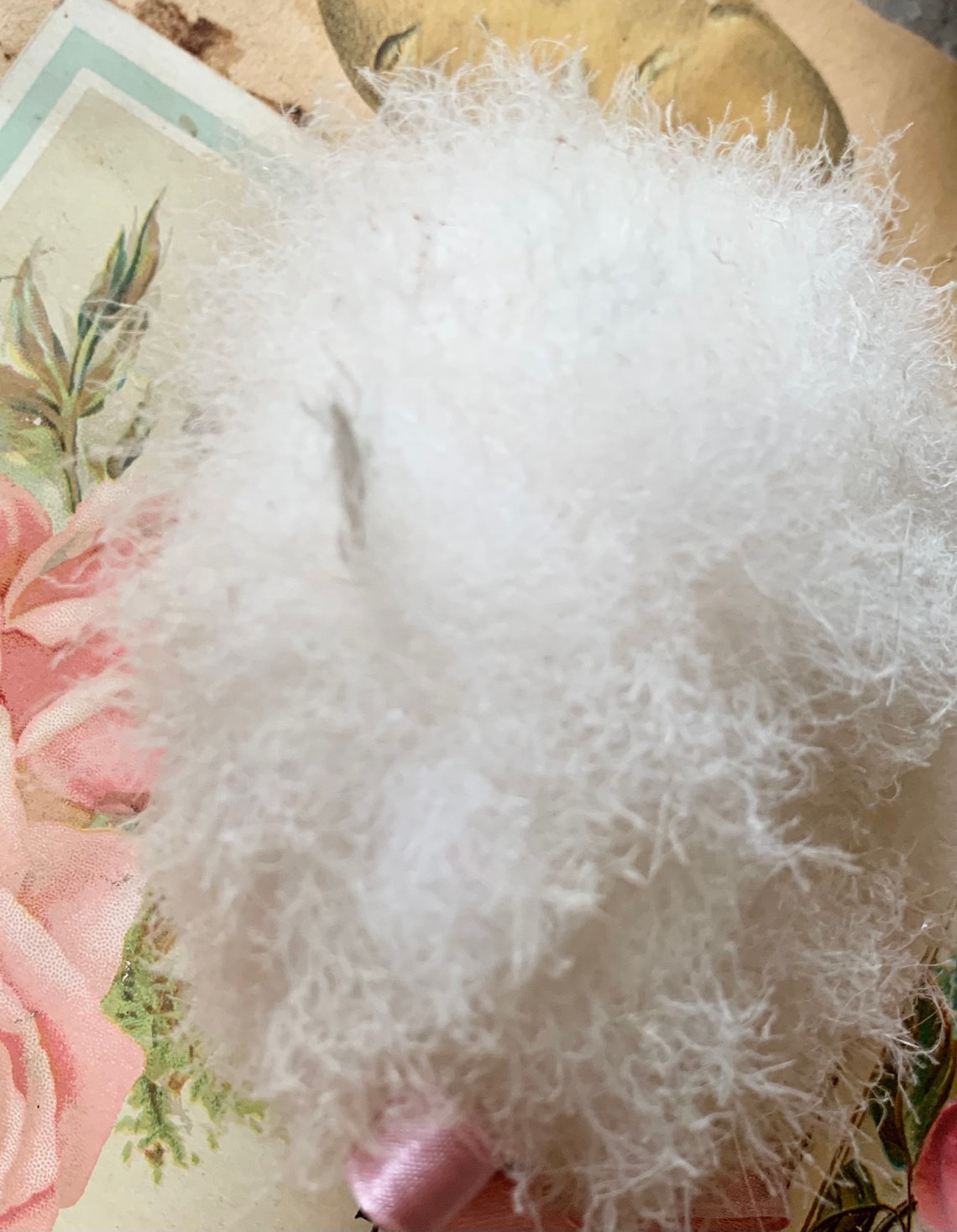 Vintage Powder Puff Wand Old Feather Swans Down Flapper Shabby - Etsy