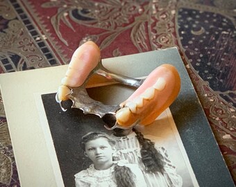 Vintage Partial Dentures Old False Teeth Used Worn Creepy Fake Teeth ...