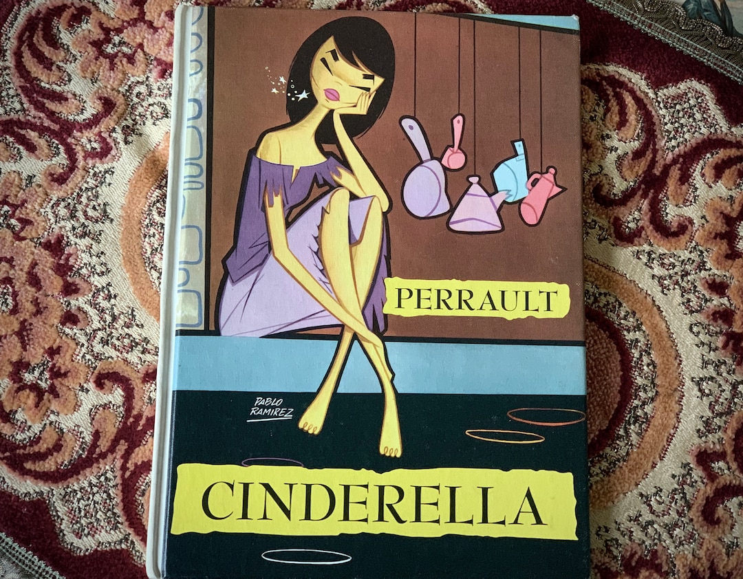 Vintage Perrault Cinderella Book Retro 60s Children's Fairy Tale Story ...