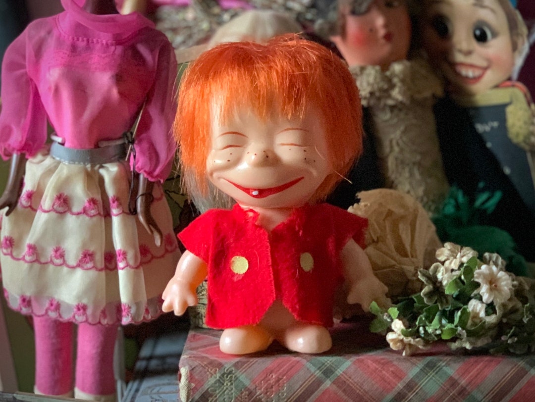 Vintage Happy Herman Doll Freckles Face Plastic Toy Boy - Etsy