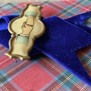 Vintage Figural Hand Pin Antique Celluloid Fisted Hands Badge With ...