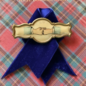 Vintage Figural Hand Pin Antique Celluloid Fisted Hands Badge With ...