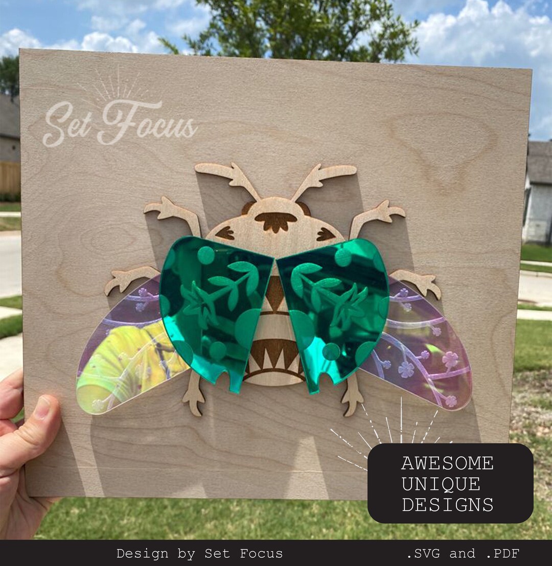 MIRROR Acrylic BUG Wall Decor / WALL Decor Frame / Bug Home Decor ...