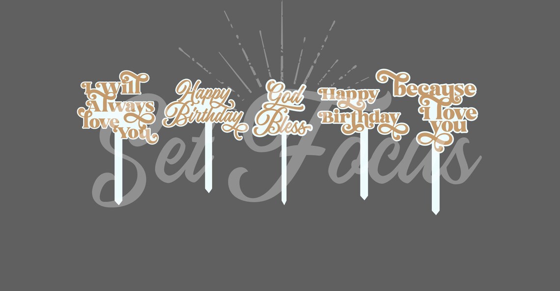 EVENT CAKETOPPER / 5 different designs / Anniversary cake | Etsy