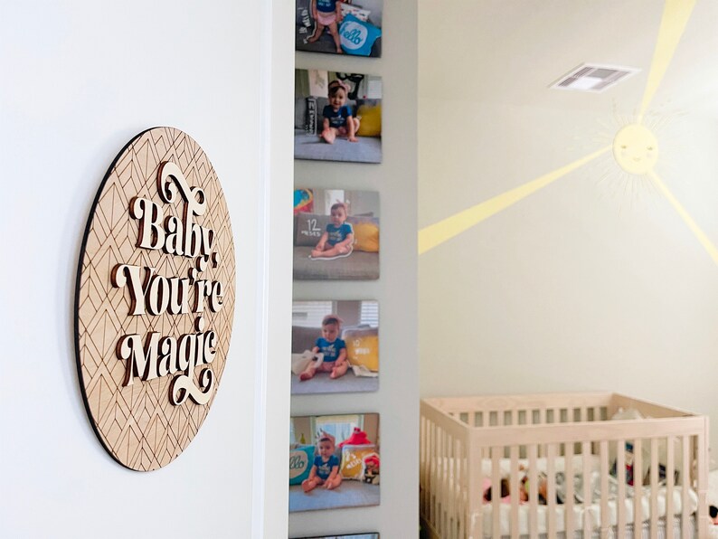 BABY You're Magic SIGN File MIDCENTURY Decor Sign File | Etsy