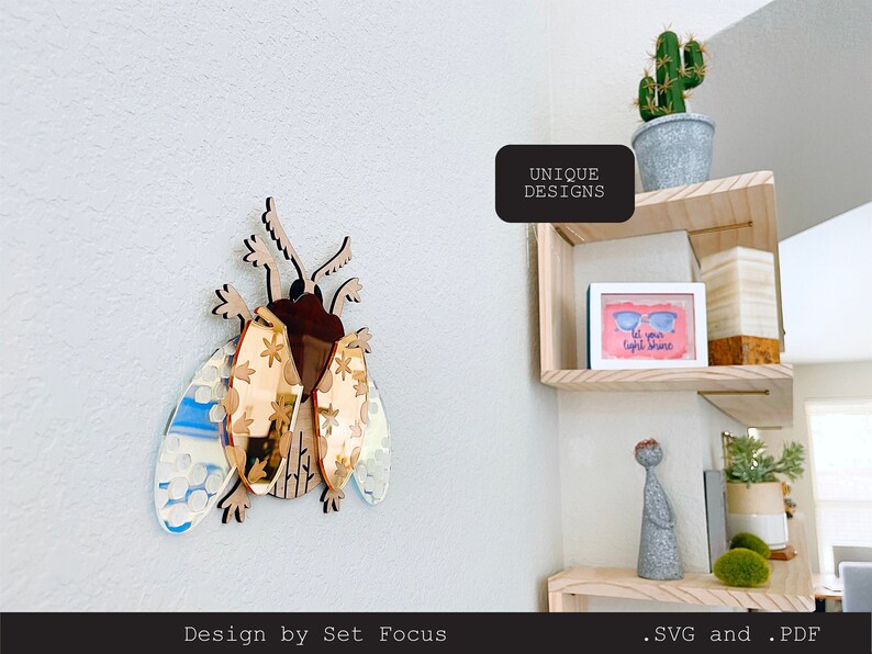 BUG INSECT Wall Decor WALL Decor Frame Bug Home Decor | Etsy