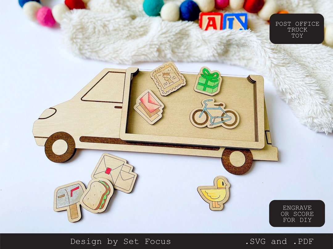 POST OFFICE Puzzle Toy | Laser Cut File | SVG | Montessori Toys | Diy ...