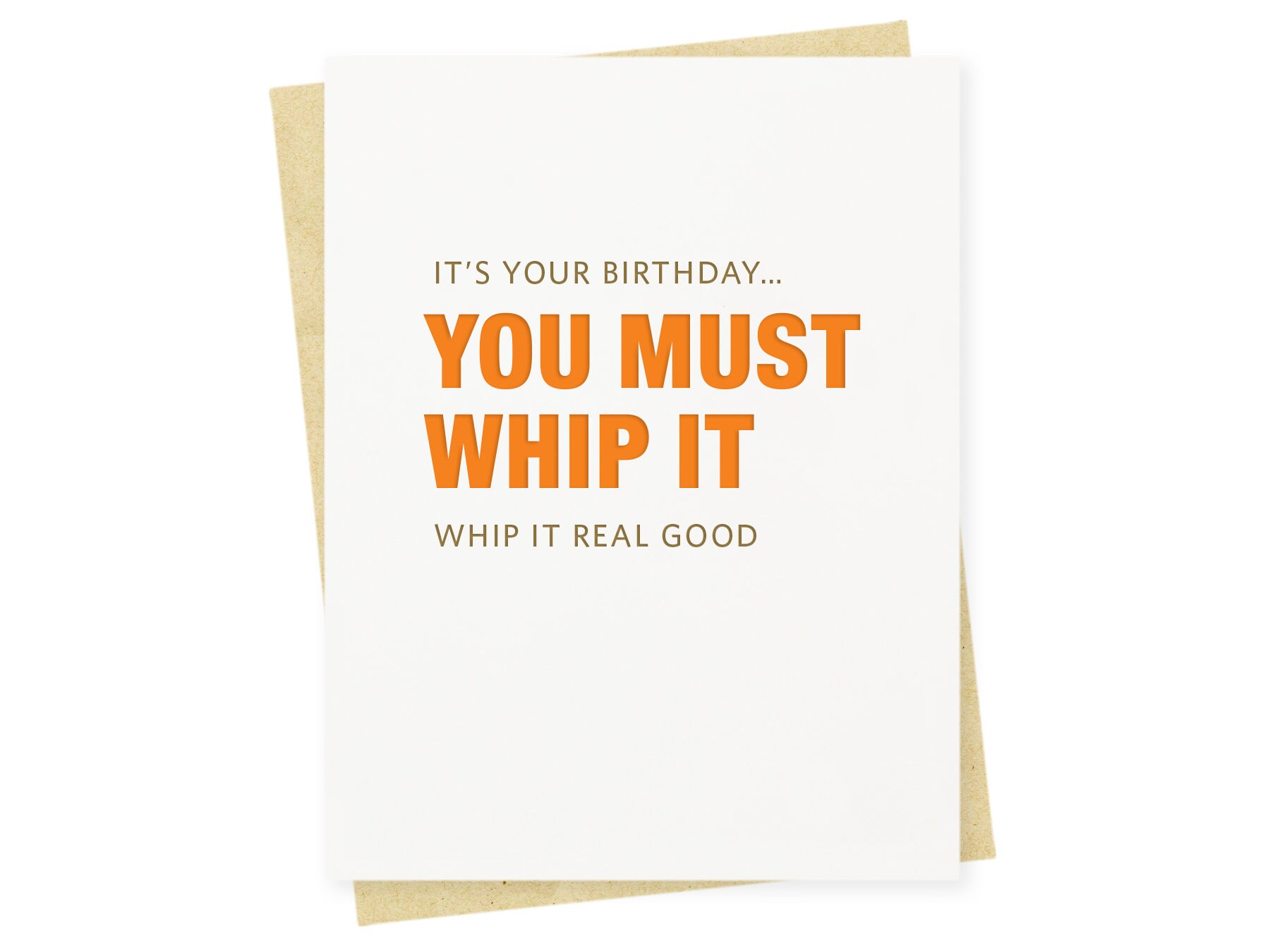 Funny Birthday Card You Must Whip It Whip It Good Etsy