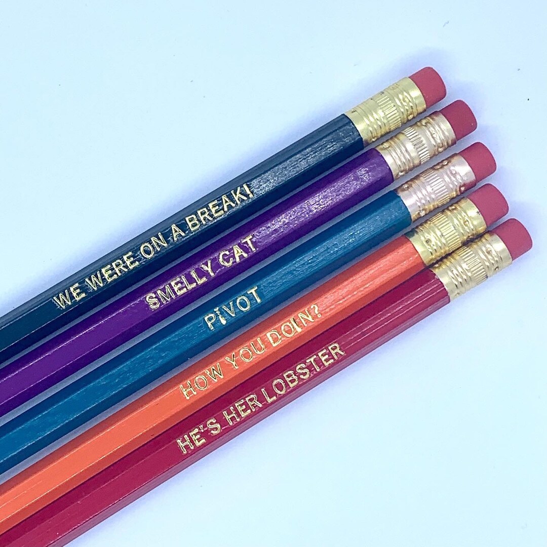 FRIENDS Pencil Set - the One With the Quotes - Etsy