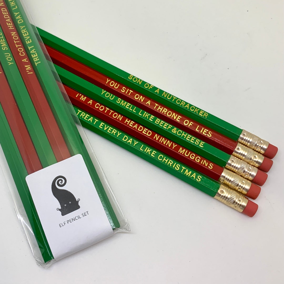 Elf Pencil Set - Etsy