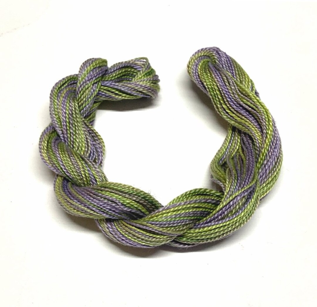 Hand Dyed Perle Cotton Embroidery Threads, Mercerised Cotton ...