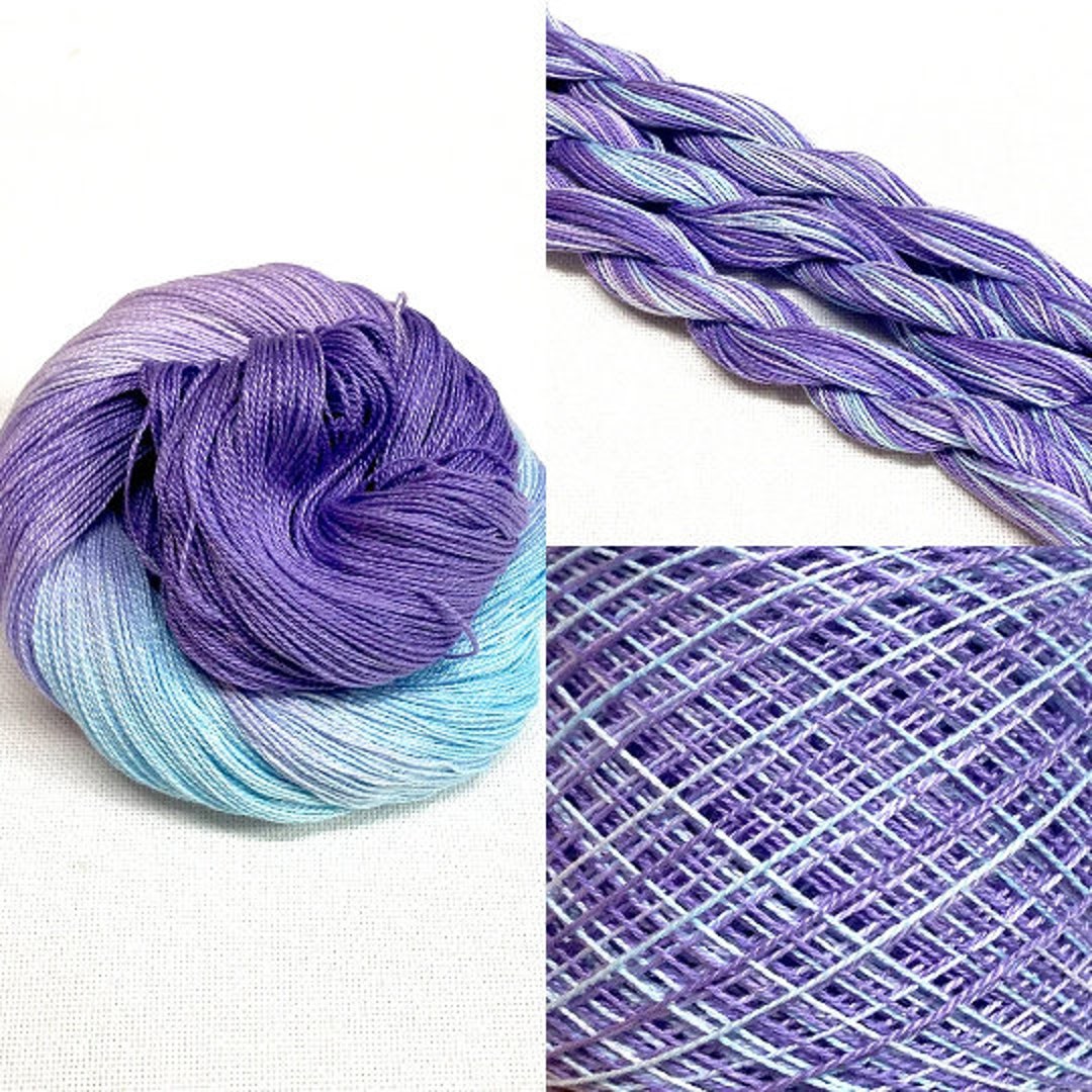 Hand Dyed Perle Cotton Embroidery Threads, Mercerised Cotton ...