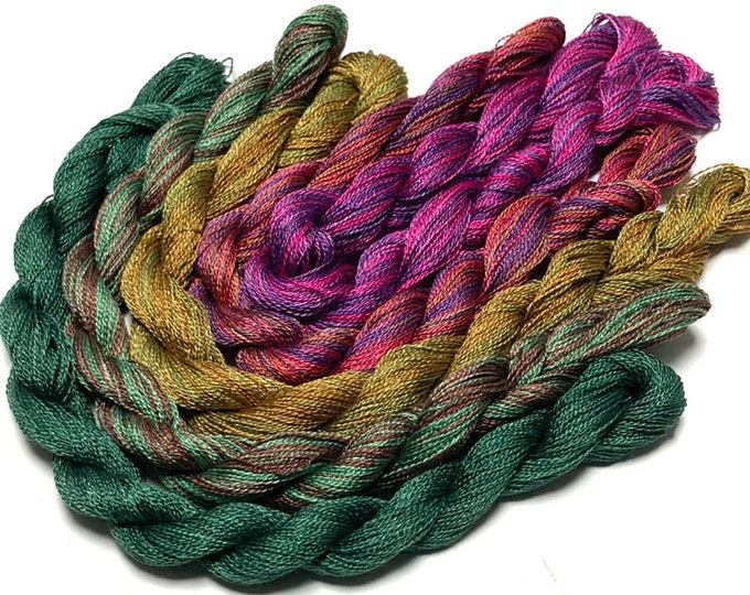 Hand Dyed Embroidery Threads Fibre by Natali by yarnandfibre