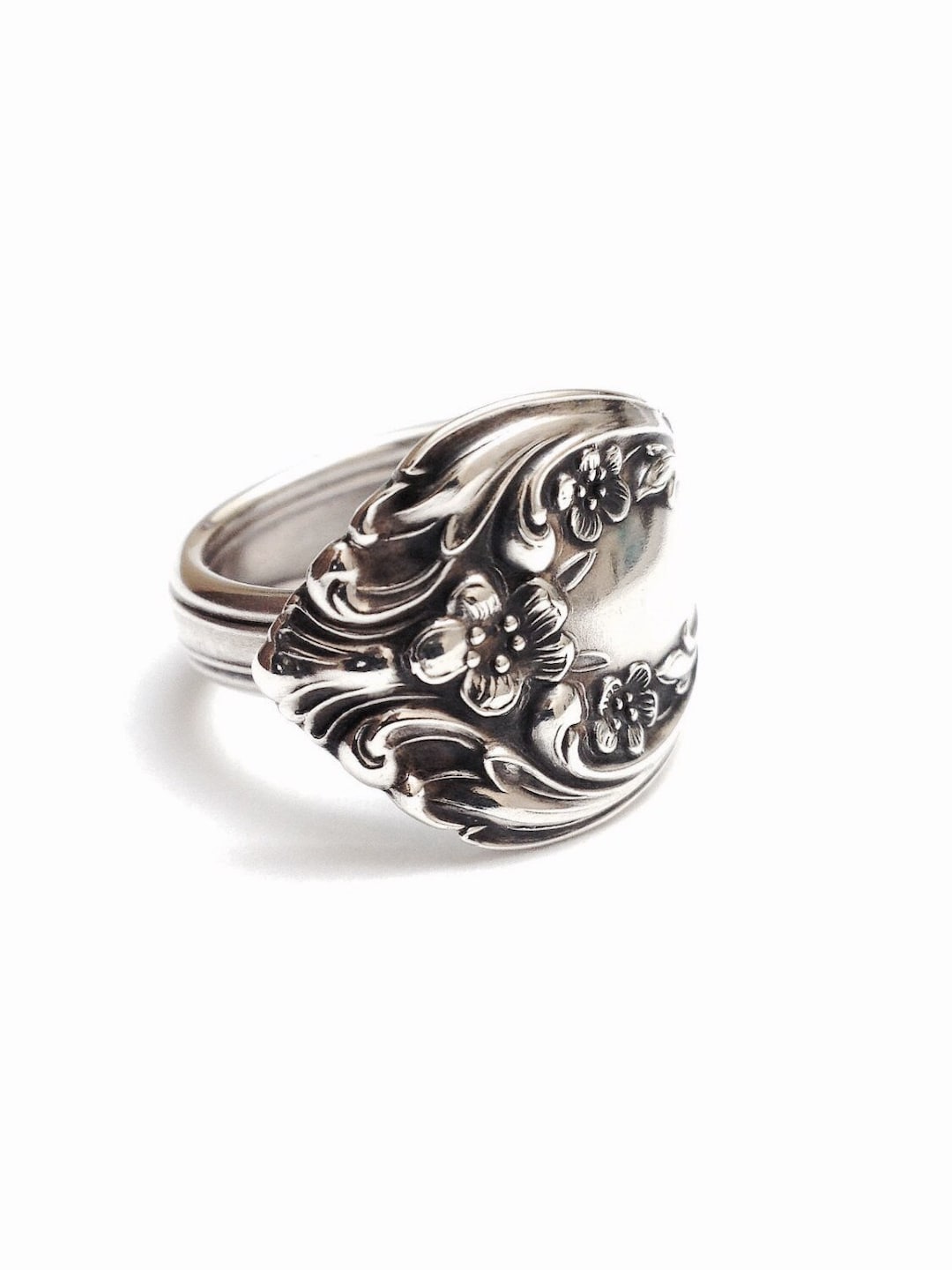 Sterling Silver Spoon Ring Circa 1940 Handmade Spoon Ring Silverware ...