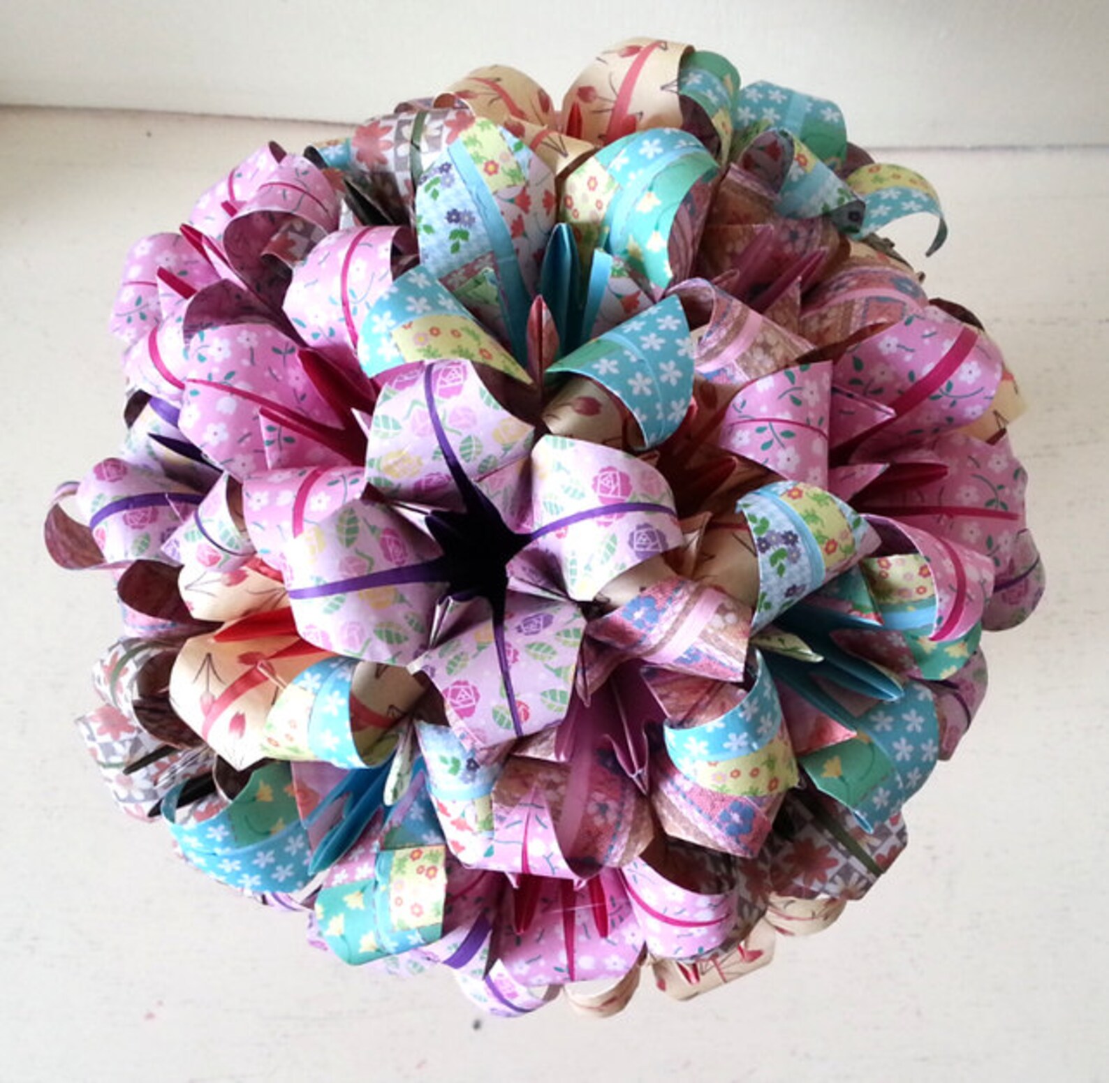 Paper Flower Origami Wedding Bouquet Alternative Bride Table - Etsy