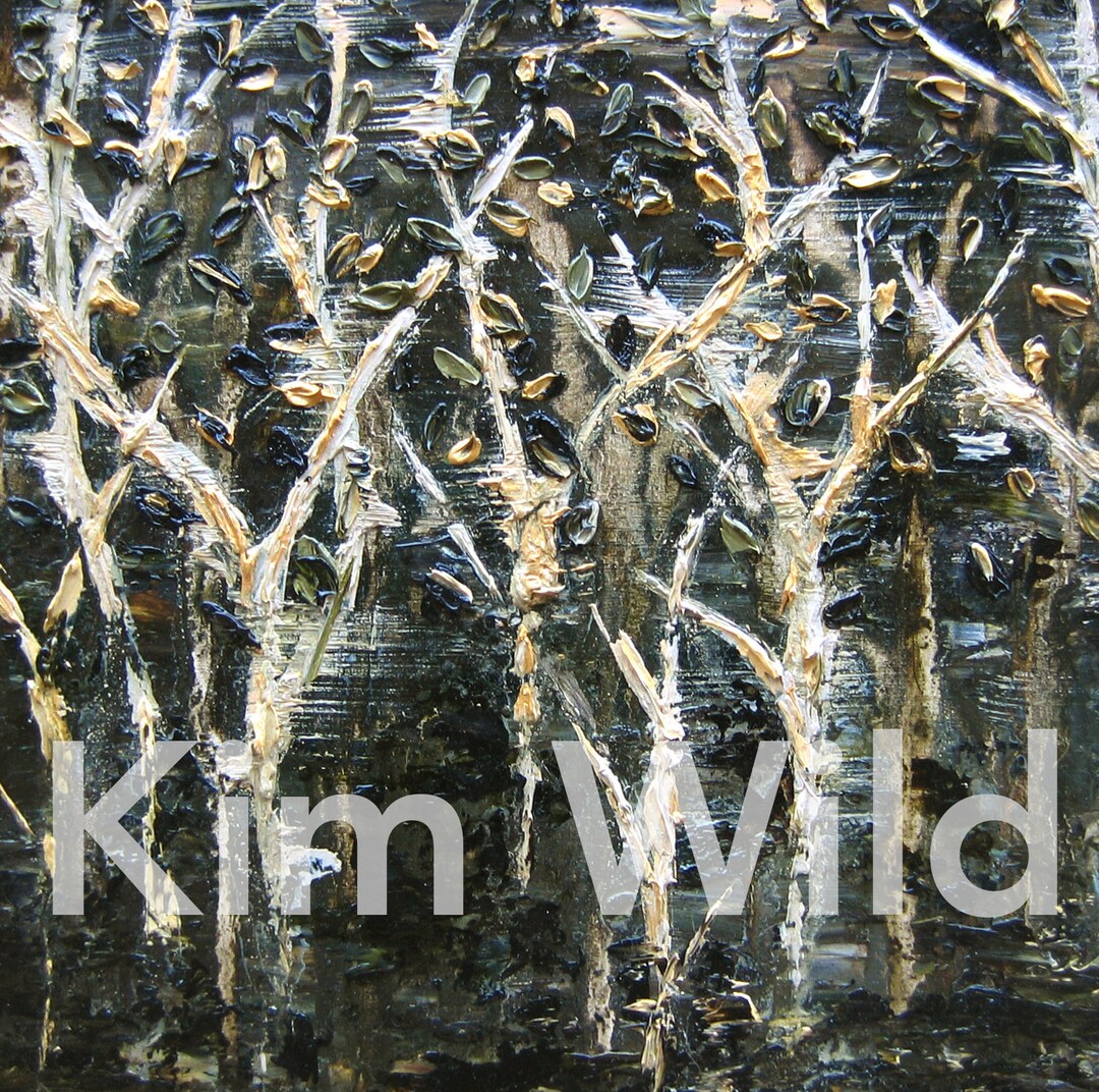 Tree Oil Painting on Wood Panel - Etsy