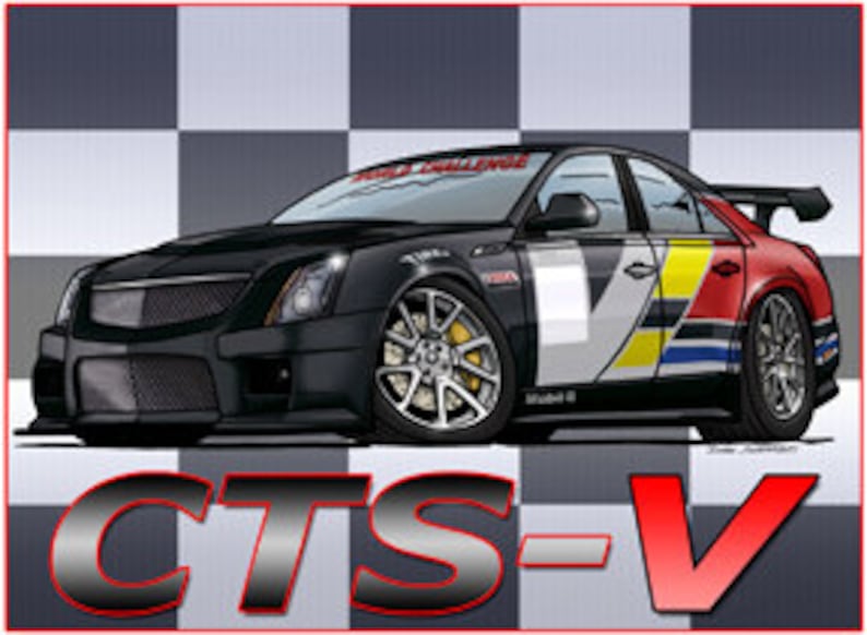 Cadillac CTS V Sedan Wagon or Coupe Print Make It Look Like Your Car - Etsy