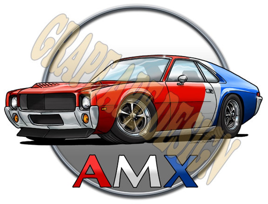 AMC AMX or Javelin Print Make It Look Like Your Car - Etsy