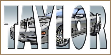 NAME Print With Your Favorite Car - Etsy