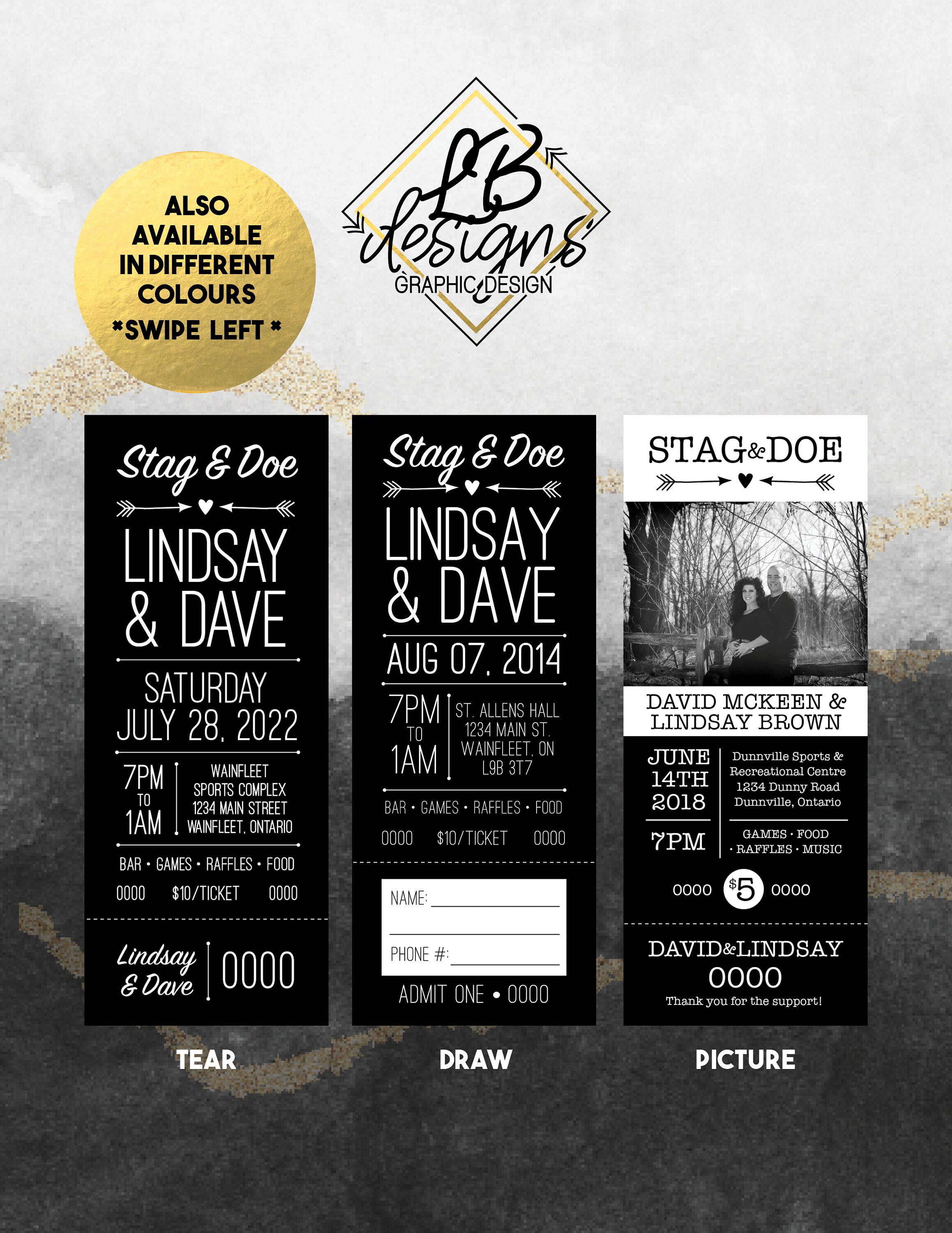 Stag & Doe Ticket Simple Arrow and Heart Design - Etsy Canada