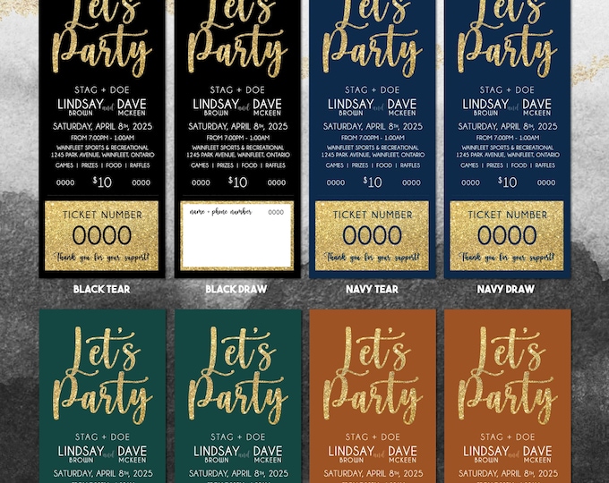 Stag & Doe Ticket - Simple Arrow and Heart Design - Etsy Canada