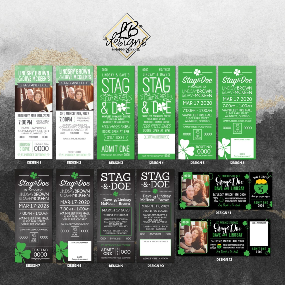 STAG & DOE TICKETS St. Patrick's Day Tickets | Etsy Canada