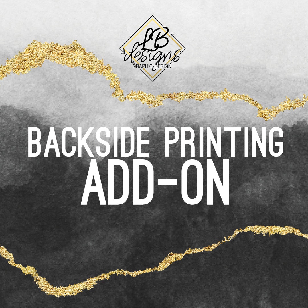 Backside Printing Add-on Stag and Doe Tickets - Etsy