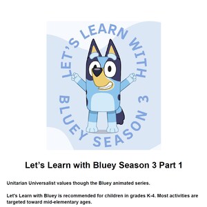 Let's Learn With Bluey - Season 3 Part 1 Curriculum - Etsy