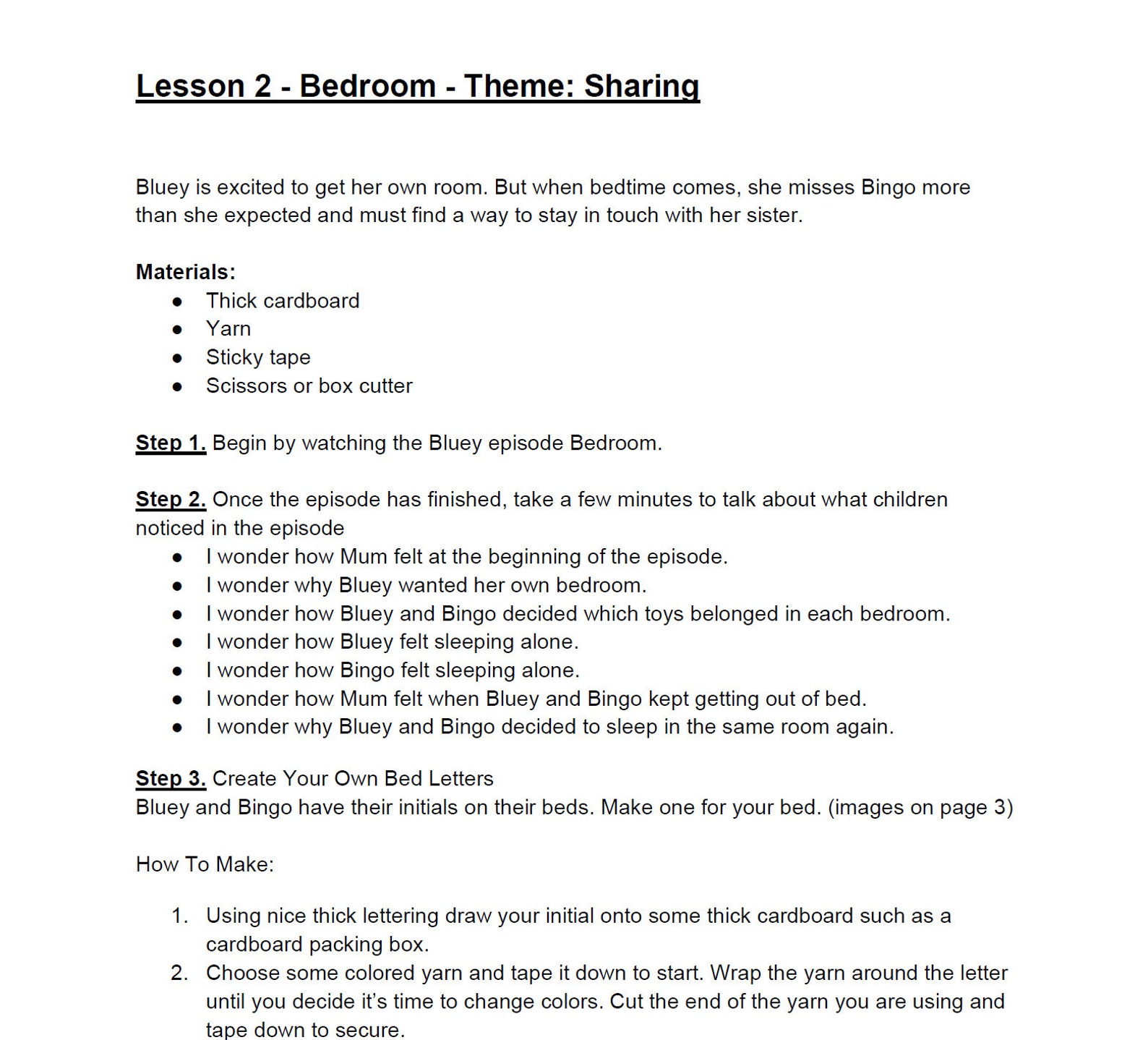 Let's Learn With Bluey - Season 3 Part 1 Curriculum - Etsy