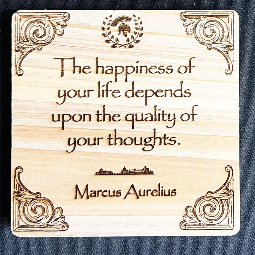 Inspirational Ancient Roman Quotes | Custom Laser-engraved Wood Plaque ...