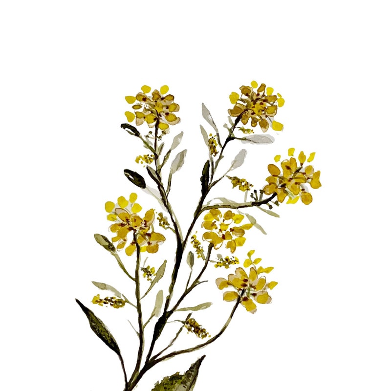 Mustard Tree Painting - Etsy