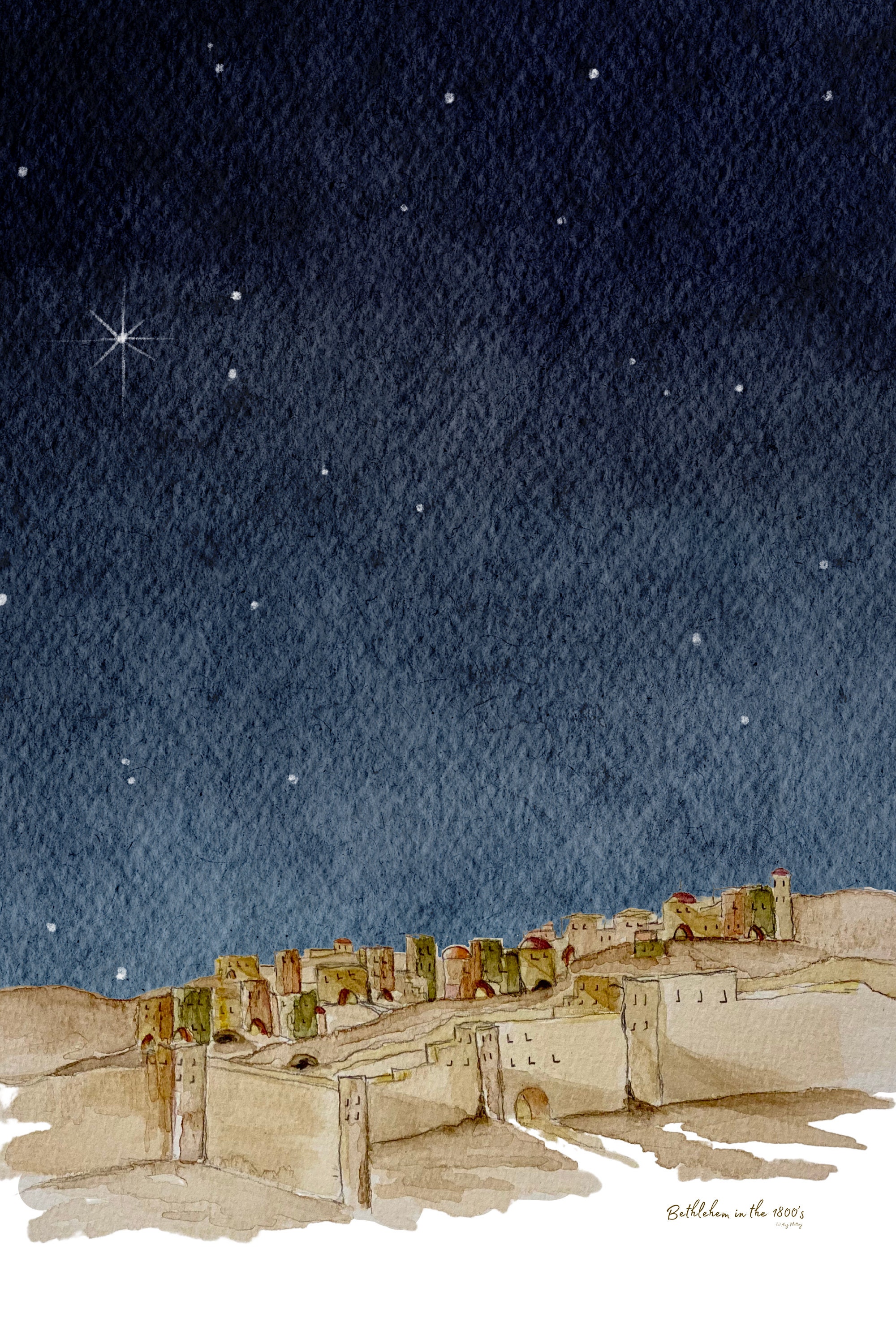 Bethlehem Digital Printable Instant Download of the Birthplace of Jesus ...