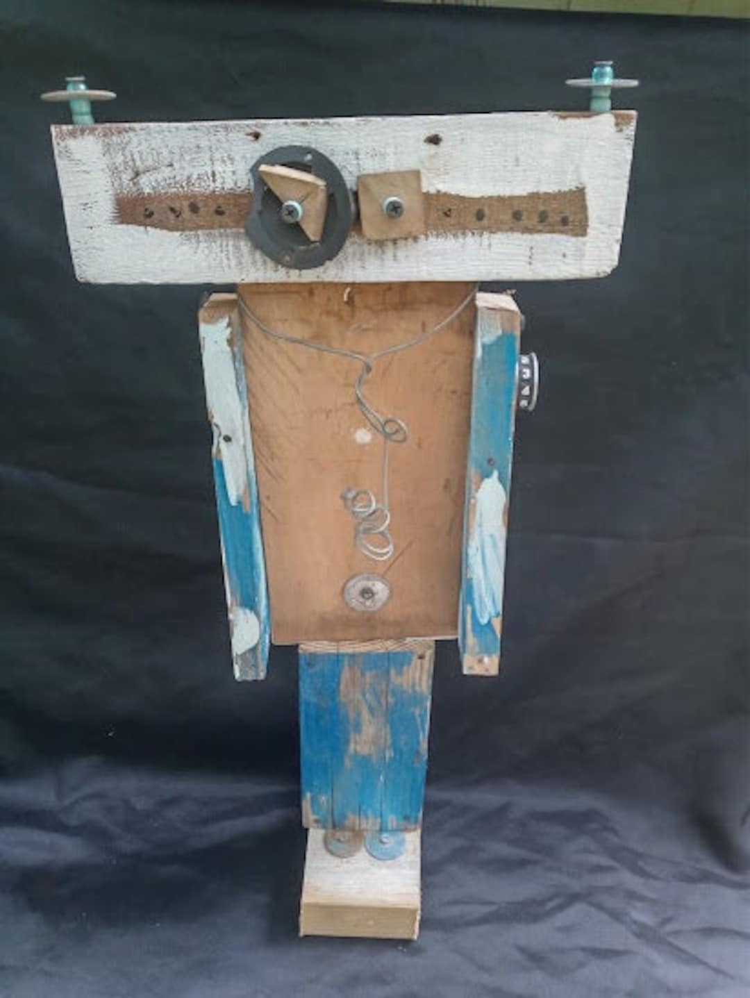 Wooden Toy, Robot Toy, Wood Sculpture, College Student Gift, Steampunk ...