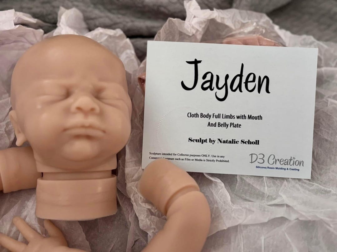 BLANK, Unpainted, Silicone Jayden Kit by Natalie Scholl. - Etsy