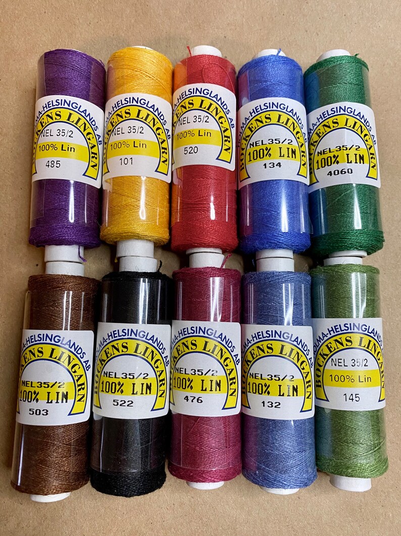 Linen Thread Several Colours - Etsy