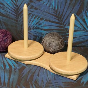 Dual Yarn Spinner: Cherry or Red Oak - Etsy