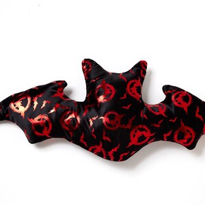 Metallic Bat on Bat Bat-shaped Pillow - Etsy
