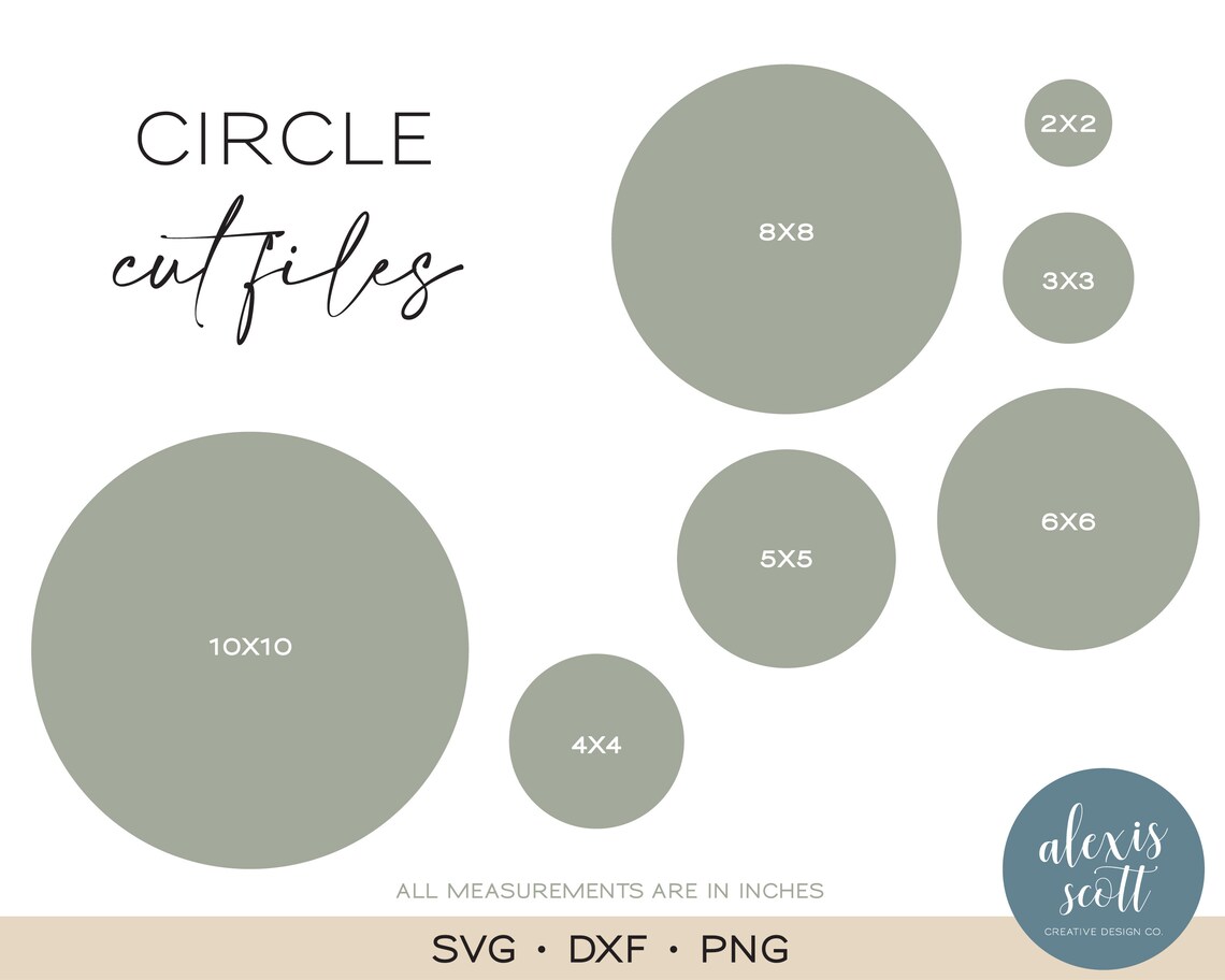 Circle Cut Files, Circle Cutting Template SVG, Circle Wedding ...